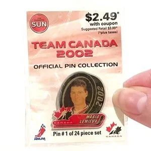 Hockey Canada | Accessories | Vintage Team Canada Hockey Pin Mario ...